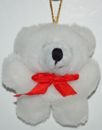 3" Bitty Bear, bitty bear white teddy hanging plush stuffed - My ...